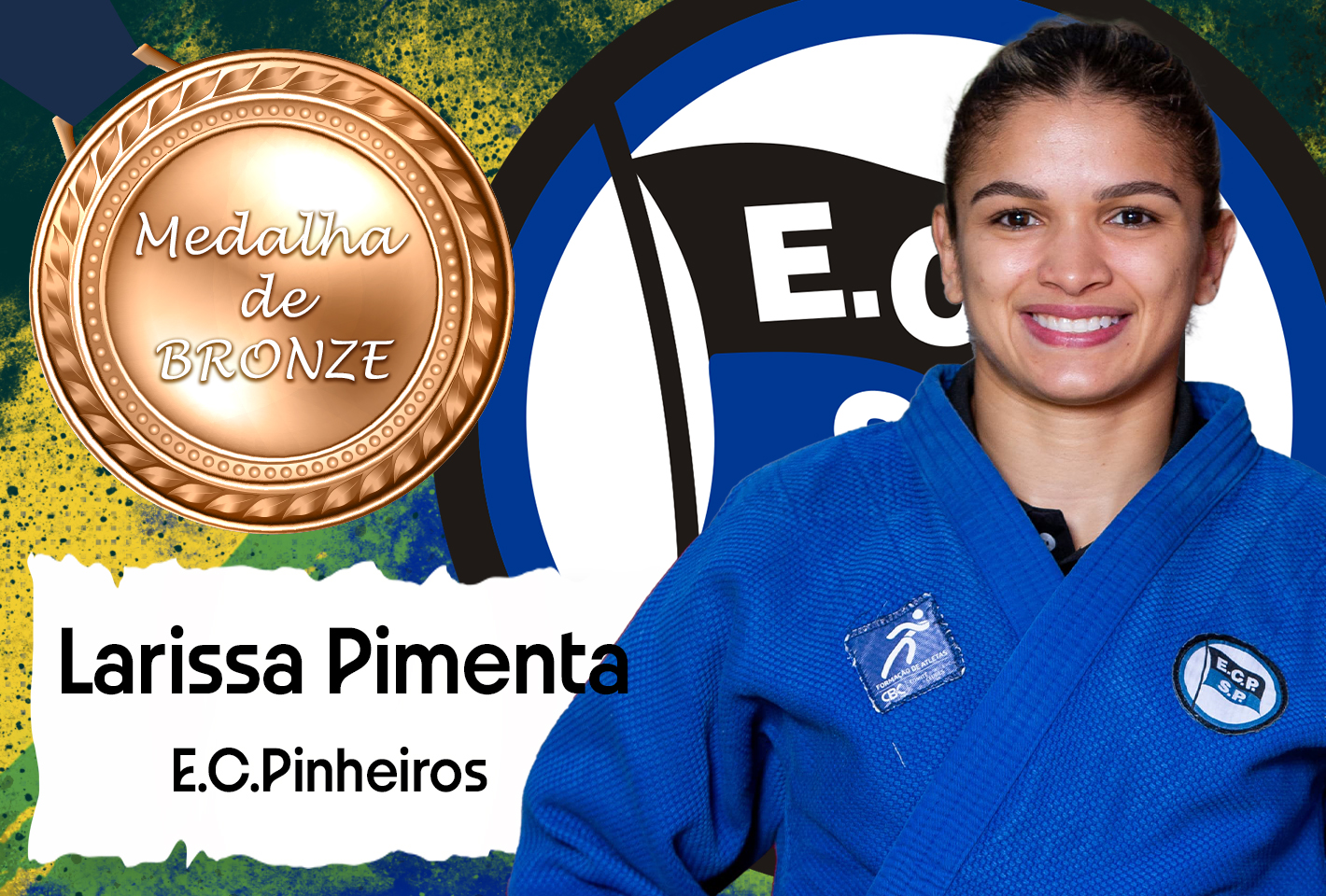 Larissa Pimenta, atleta do Esporte Clube Pinheiros-SP, é medalha de ...